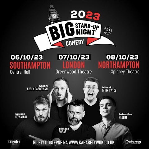 Big Stand-up Night Comedy - Southampton Londyn Northampton
